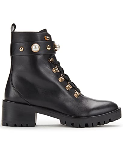 Karl Lagerfeld Paris Women's Perry Fashion Bootie Boot, Black, 5.5