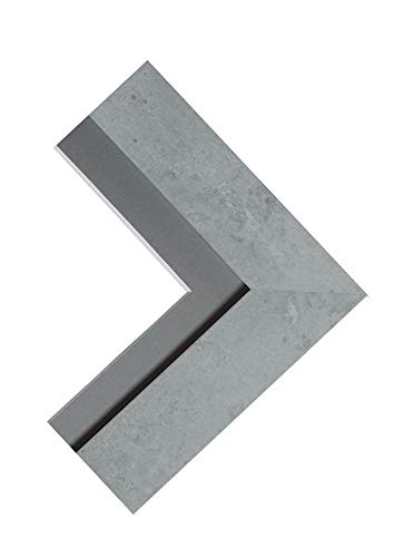 FRAMES BY POST METROMINGREYWITHIDKGRYMT5040CM1510 Frame, 50 x 40 cm Image Size 15 x 10 Inch Plastic Glass, Mineral Grey Dark Grey Mount