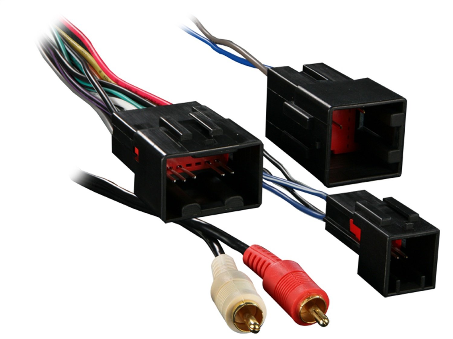 Metra Double DIN Installation Kit for Select Ford Vehicles 2001-up + Metra Wiring Harness for Select Ford Vehicles with Premium Sound and RCA