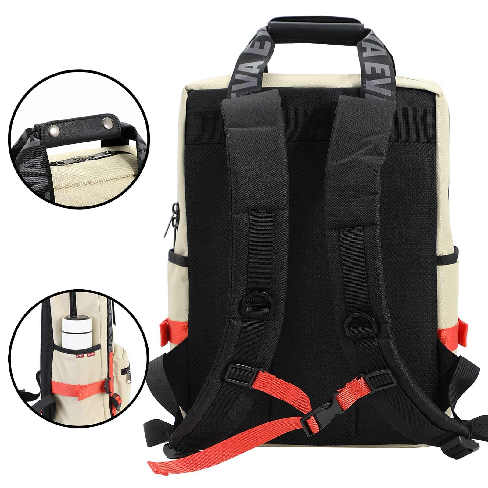 FIREFIRST Evangelion Travel Laptop Backpack,Ruck Sack With Symbol Tag,Water Resistant College School Daypack