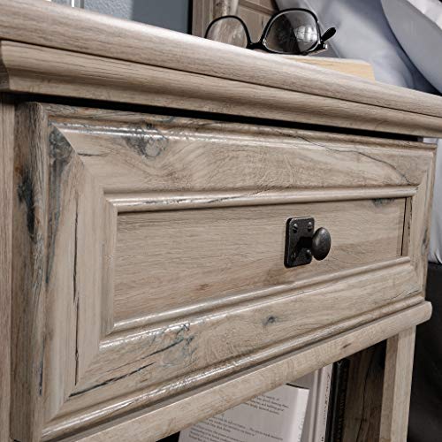 Sauder Palladia Night Stand, L: 23.15" x W: 15.51" x H: 24.8", Split Oak Finish
