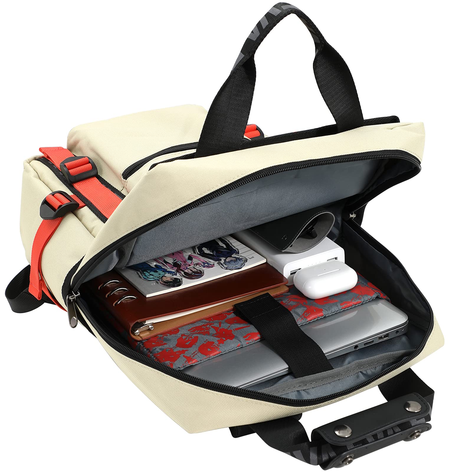 FIREFIRST Evangelion Travel Laptop Backpack,Ruck Sack With Symbol Tag,Water Resistant College School Daypack