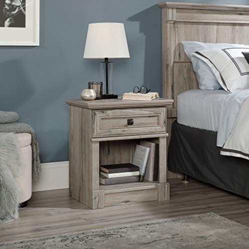 Sauder Palladia Night Stand, L: 23.15" x W: 15.51" x H: 24.8", Split Oak Finish