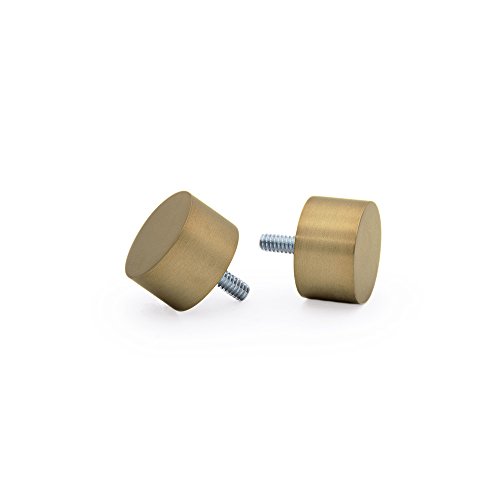 Ivilon Drapery Window Curtain Rod - End Cap Style Design 1 Inch Pole. 72 to 144 Inch Color Warm Gold