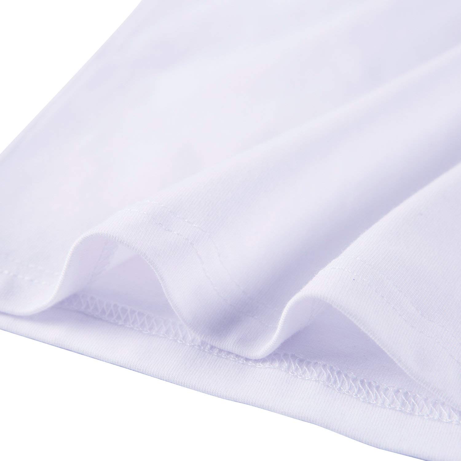 LINDLOOK Women's Casual Round Neck Half Sleeve T Shirt Solid Basic Plain Cotton Tops(White/O-Neck,S)