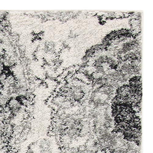 SAFAVIEH Madison Collection 9' x 12' Cream Silver MAD600D Boho Chic Glam Paisley Non-Shedding Living Room Bedroom Dining Home Office Area Rug