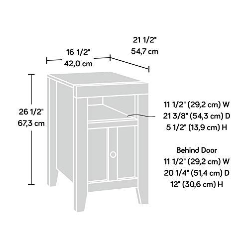 Sauder Dakota Pass Side Table, Craftsman Oak finish