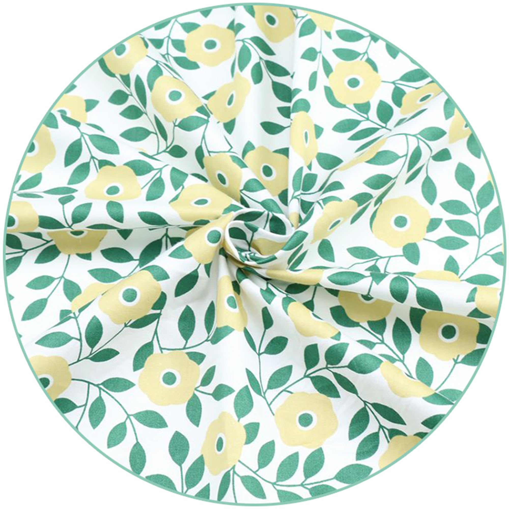 Hanjunzhao Fat Quarters Fabric Bundles,Print Floral Plaid Solid Quilting Fabric for Sewing Crafting,18 x 22 inches