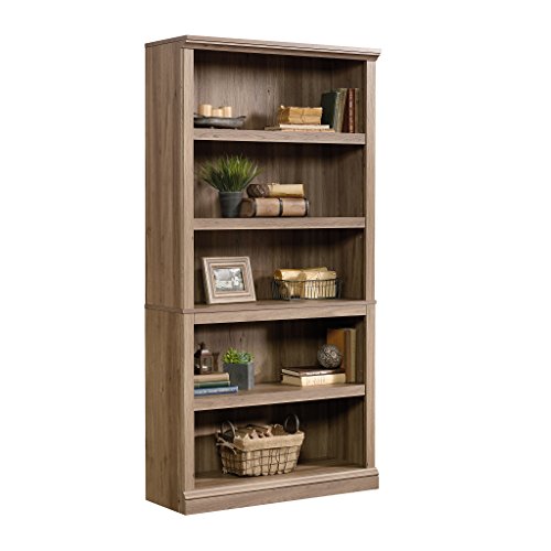 Sauder Select Collection 5-Shelf Bookcase, Salt Oak finish