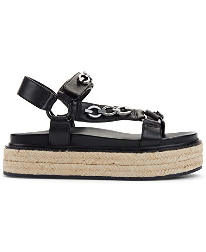 Karl Lagerfeld Paris Women's Palma Fashion Teva Sandal, Black, 9.5