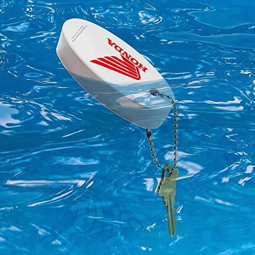 GRAPHICS & MORE Honda Powersports Logo Floating Keychain Oval Foam Fishing Boat Buoy Key Float