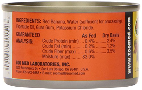 Zoo Med Tropical Fruit Mix-ins Red Banana Turtle Food, 3.4-Ounce
