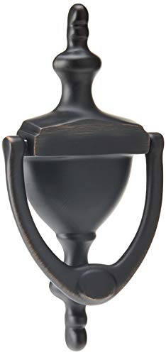 Schlage SC2-3125-716 5-5/16-Inch Solid brass Door Knocker, Aged Bronze