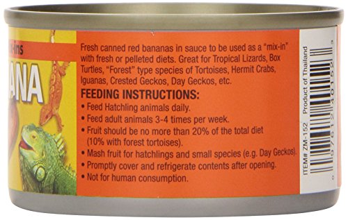 Zoo Med Tropical Fruit Mix-ins Red Banana Turtle Food, 3.4-Ounce