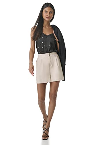 Karl Lagerfeld Paris Women's Everyday Fashion Sport Short, Bone, 12