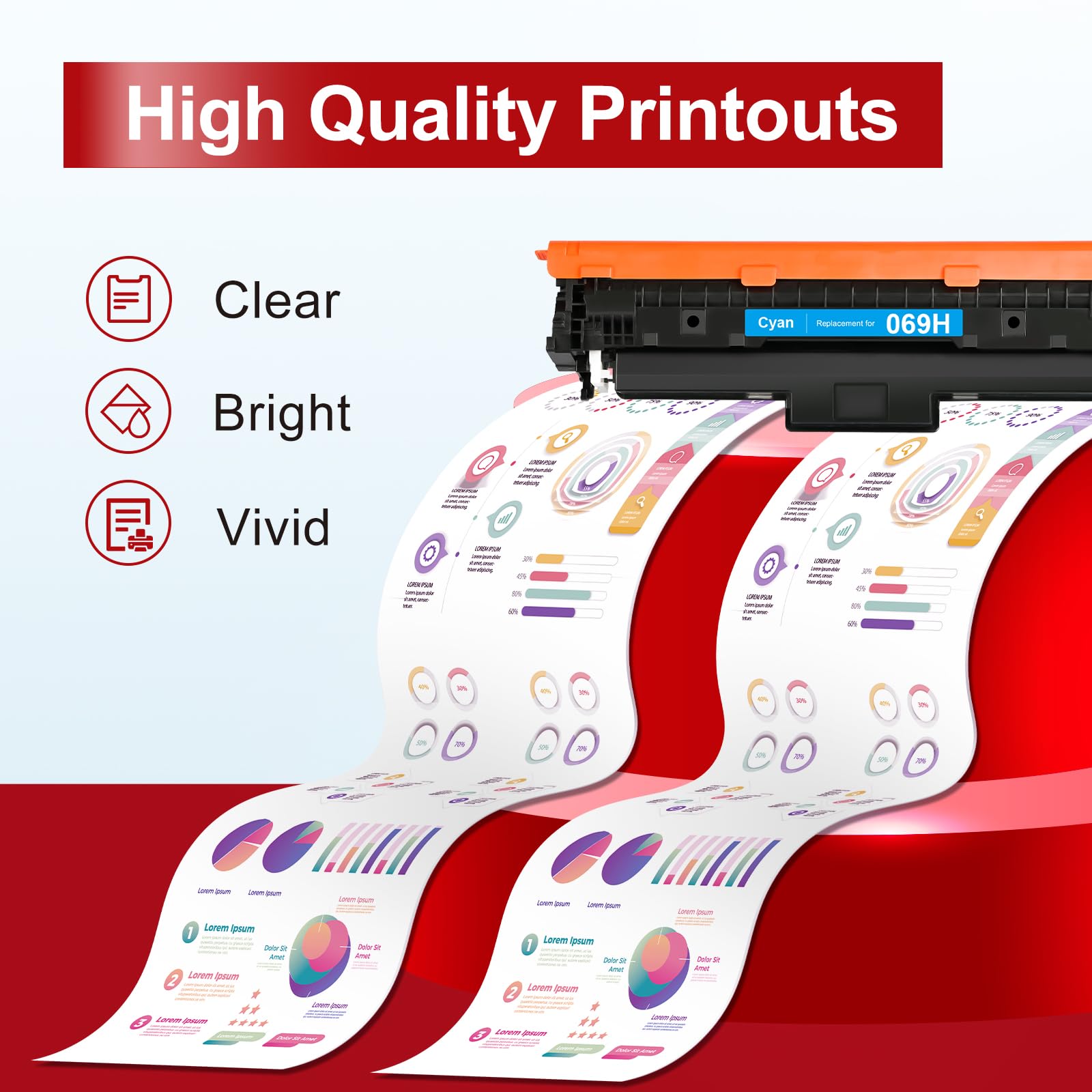InkNI Compatible Toner Cartridge Replacement for TN660 TN-660 TN630 TN-630 High Yield to use with HL-L2300D HL-L2380DW DCP-L2540DW MFC-L2700DW MFC-L2740DW Printer Toner (Black, 4-Pack)