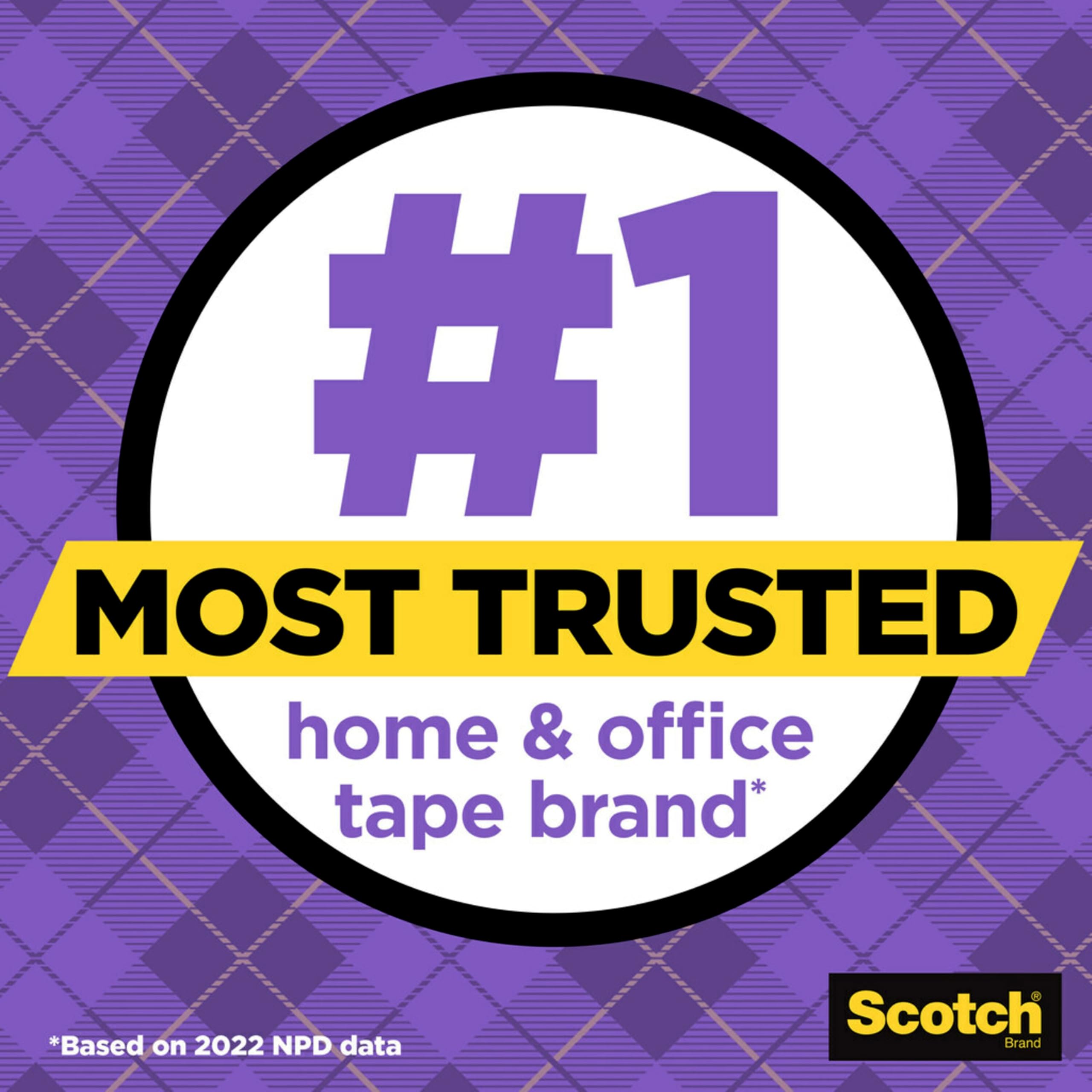 Scotch Gift Wrap Tape, 6 Rolls, The Go-To Tape for the Holidays, 3/4 x 650 Inches, Dispensered (615-GW)