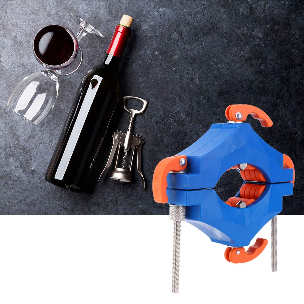 Double Blade Bottle Cutter, Cemented Carbide Wheel Glass Cutting Tool DIY Machine for Cut 2-8mm Thickness of Glass Bottle with Steel Holder