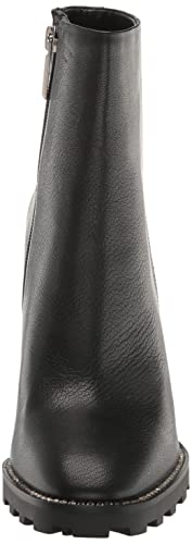 KARL LAGERFELD PARIS Women's Peppy Lug-Sole Zip-up Fashion Boot, Black, 10