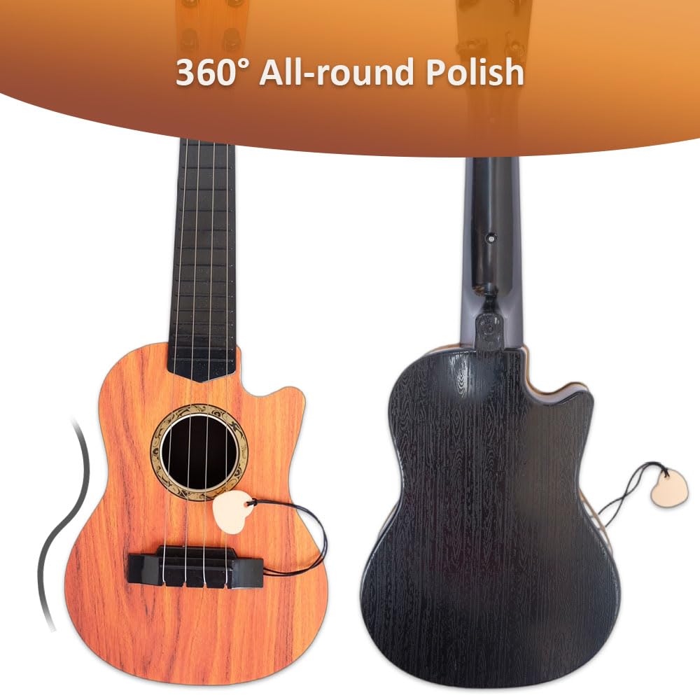 Kids Ukulele Toy Guitar 4 String,17 inch Mini Guitar Children Musical Instruments Educational Kids Ukulele for Toddler Beginners Learning Toy for Boys Girls Ages 3+