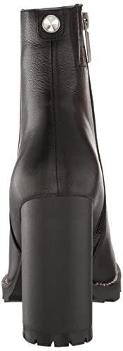 KARL LAGERFELD PARIS Women's Peppy Lug-Sole Zip-up Fashion Boot, Black, 10