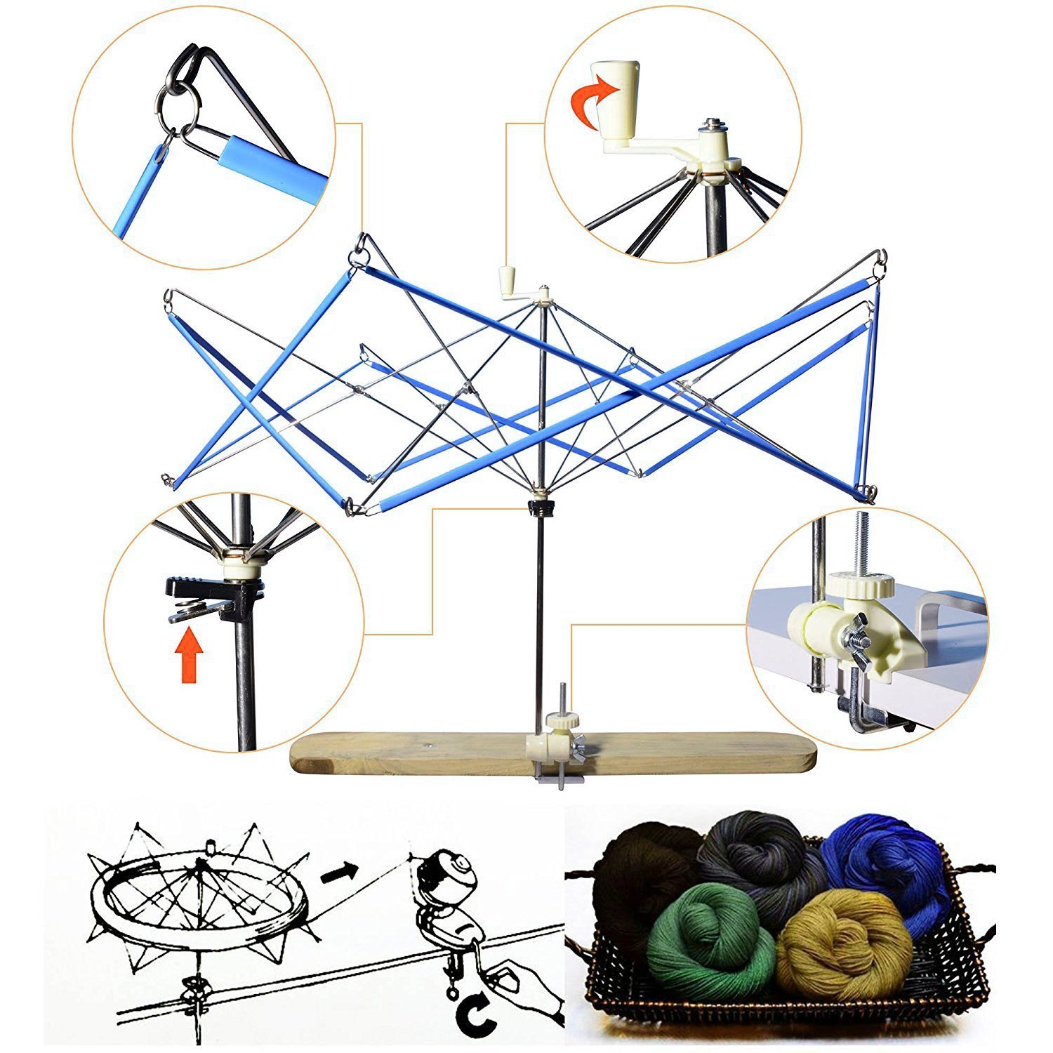 Yarn Swift Yarn Winder Yarn Ball Winder Knitting Yarn Holder