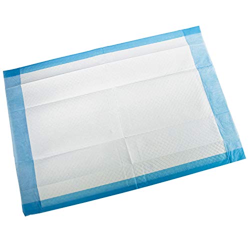 Medpride Disposable Underpads 17'' x 24'' (100-Count) Incontinence Pads, Bed Covers, Puppy Training | Thick, Super Absorbent Protection for Kids, Adults, Elderly | Liquid, Urine, Accidents