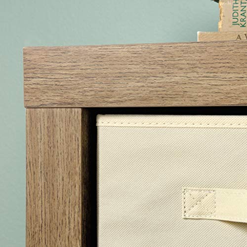 Sauder Stow-Away 8-Cube Organizer, L: 30.91" x W: 15.39" x H: 57.87", Lintel Oak Finish