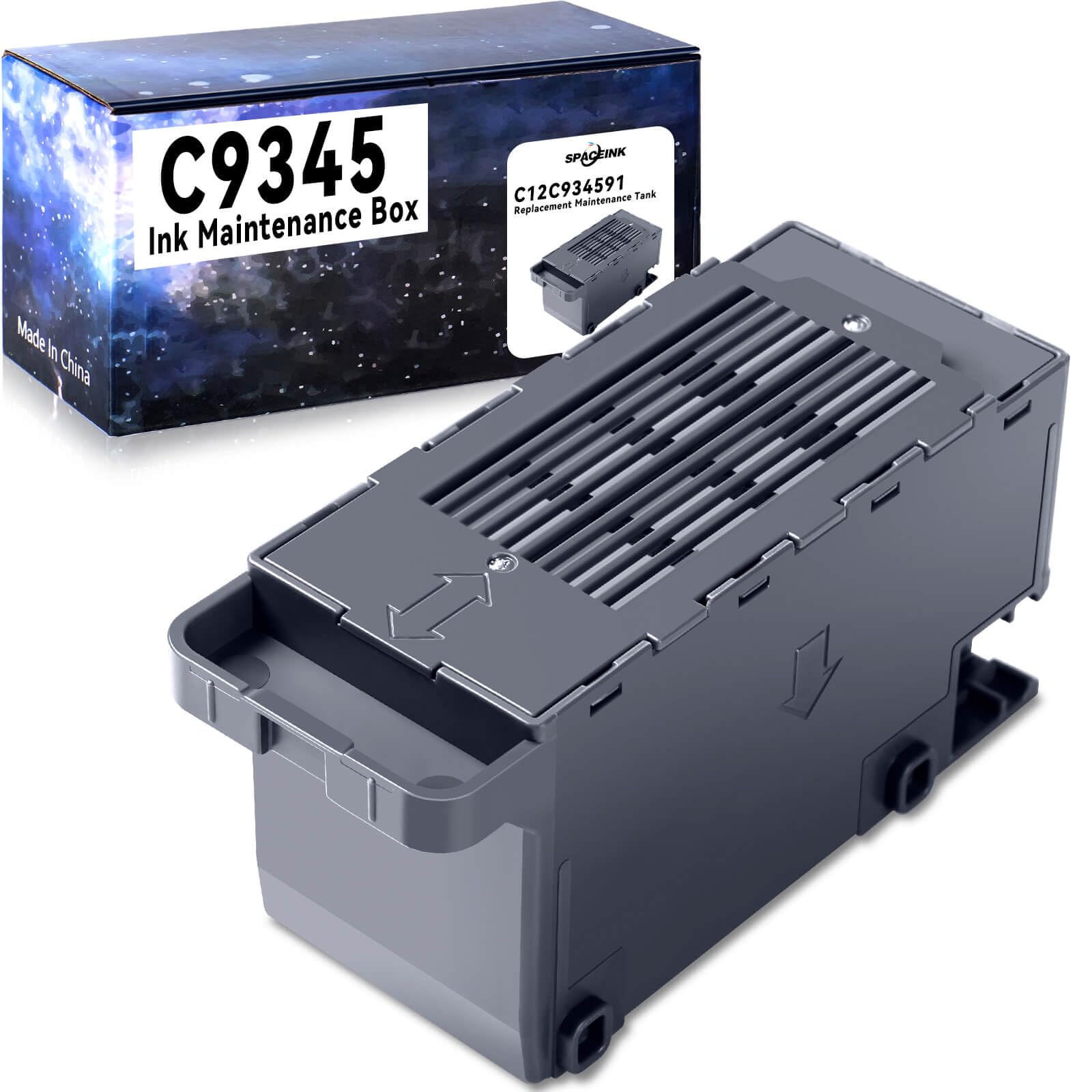 Spaceink C9345 C12C934591 Ink Maintenance Box Replacement for ET-16650 ET-16600 ET-8550 ET-5800 ET-5850 WF-7840 WF-7820 ET-8500 EC-C7000 ST-C8000 ST-C8090 WF-7310 ET-5880 Printer (PXMB9/C9345)