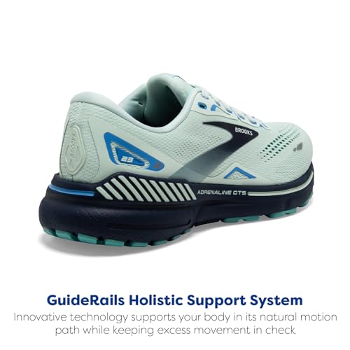 Brooks Women’s Adrenaline GTS 23 Supportive Running Shoe - Blue Glass/Nile Blue/Marina - 11.5 Wide