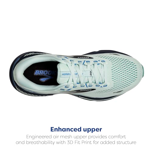 Brooks Women’s Adrenaline GTS 23 Supportive Running Shoe - Blue Glass/Nile Blue/Marina - 11.5 Wide