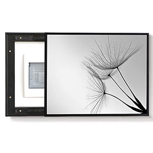 Electric Counter Cover Modern Decorative Electric Box Cover Removable Electric Meter Box Simple Cover Counters Decoration Hide Paintings, 50 X 40Cm,A