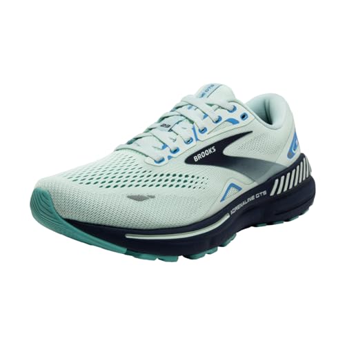 Brooks Women’s Adrenaline GTS 23 Supportive Running Shoe - Blue Glass/Nile Blue/Marina - 11.5 Wide