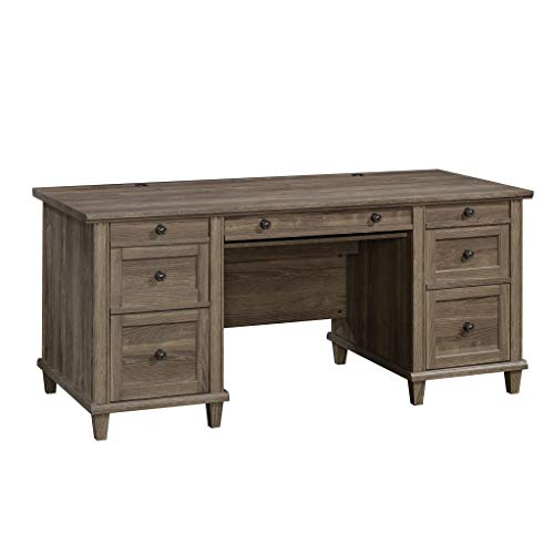 Sauder Hammond Desk, L: 67.56" x W: 29.21" x H: 30.0", Emery Oak Finish