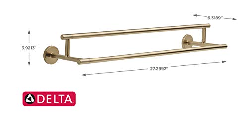 Delta Faucet 75925-CZ Trinsic Double Towel Bar, 24 Inch, Champagne Bronze