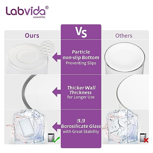 Labvida 4pcs Glass Food Storage Jars 21.3/47.7oz-2/2pcs Food Containers with Airtight Pine Lids, for Pasta, Cookies, Nuts, Coffee Beans, Cereal, Glass Canisters for Kitchen, Pantry,LVAG007
