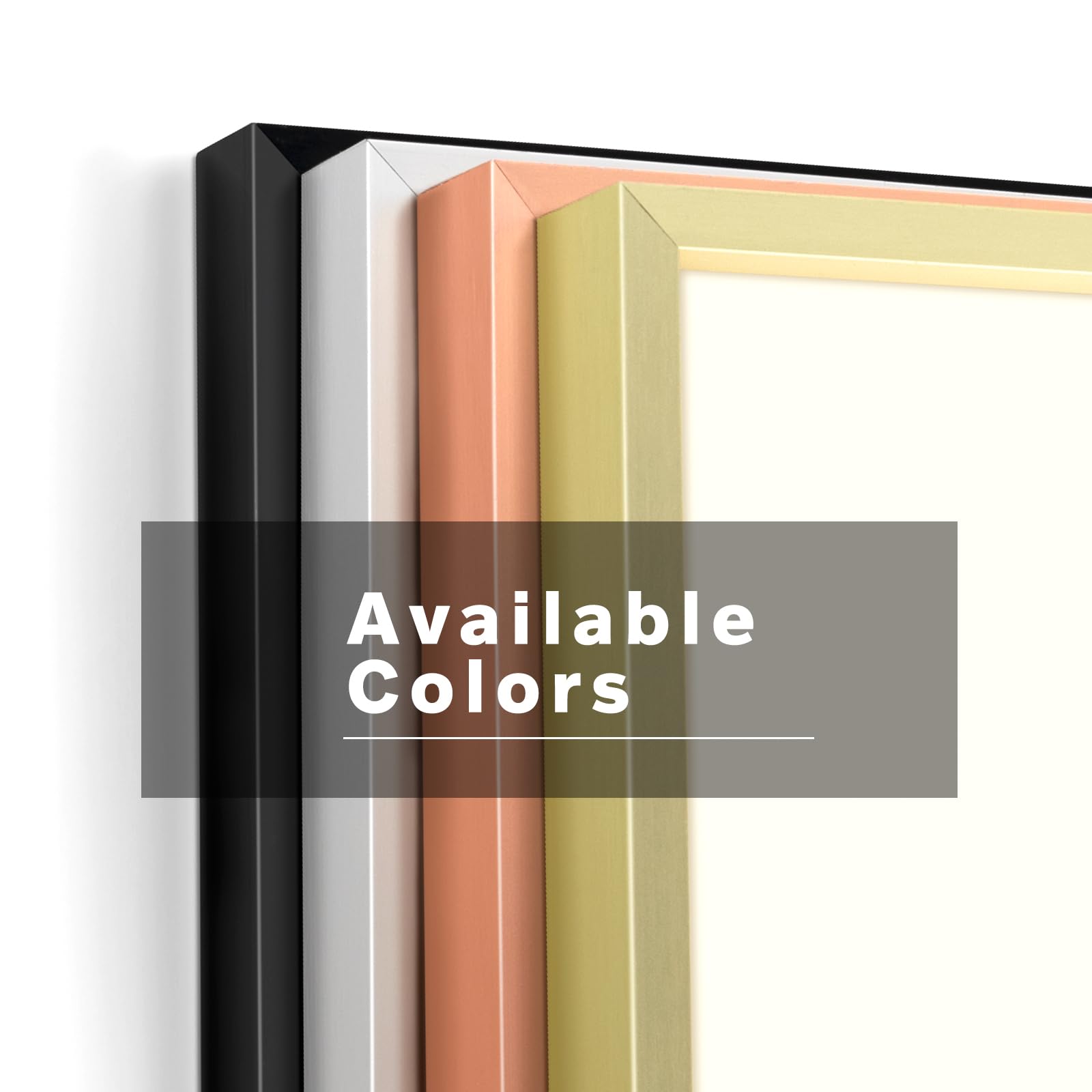 Frametory, 16x20 Metal Picture Frame with Mat for 11x14 Picture & Real Glass, Aluminum Photo Frame Collection (Silver, 2 Pack)