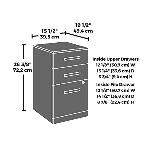 OfficeWorks by Sauder Affirm 72 X 30 Shel 2&3drwr Peds Ste, L: 71.10" x W: 29.53" x H: 29.29", Classic Cherry Finish