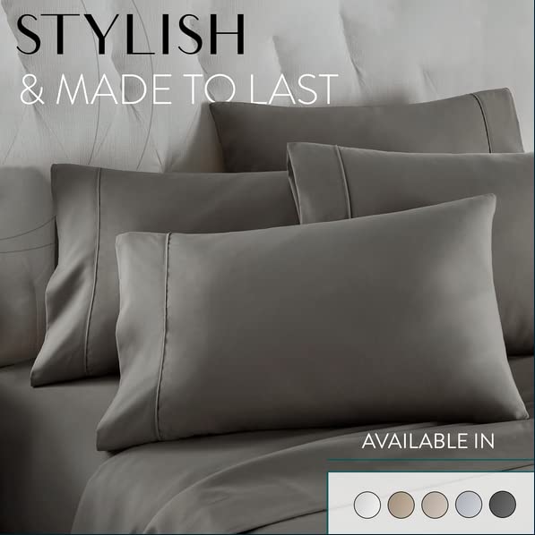 Danjor Linens Bed Linen Set with Deep Pockets - Breathable, Wrinkle Free Soft Bedding & Pillowcases Set, 6 Piece (Queen)