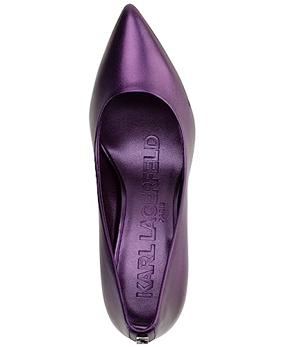 Karl Lagerfeld Paris Women's Royale Dress Pump, Violet, 9.5