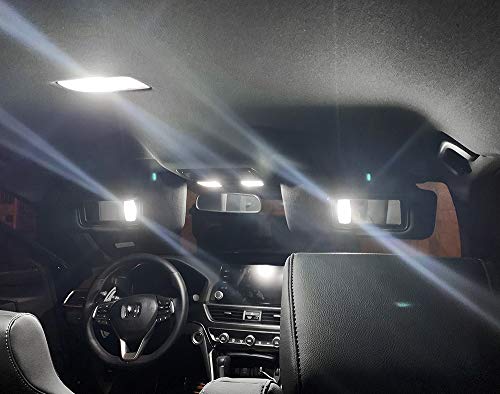 D15 Lighting LED Interior Light Kit for 2018-2022 Honda Accord 6000k White Map Dome Trunk Vanity Mirror Bulbs (6 Pieces)