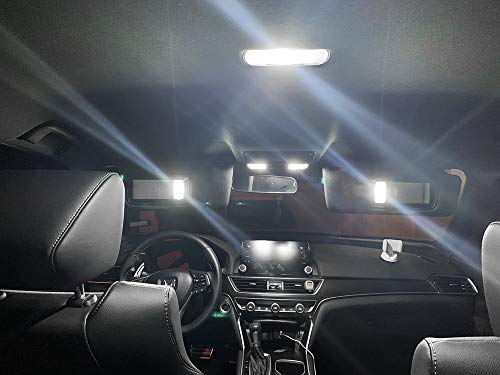 D15 Lighting LED Interior Light Kit for 2018-2022 Honda Accord 6000k White Map Dome Trunk Vanity Mirror Bulbs (6 Pieces)