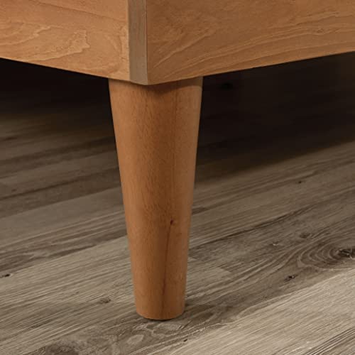 Sauder Cannery Bridge Round Leg Queen Platform Bed, Sindoori Mango Finish
