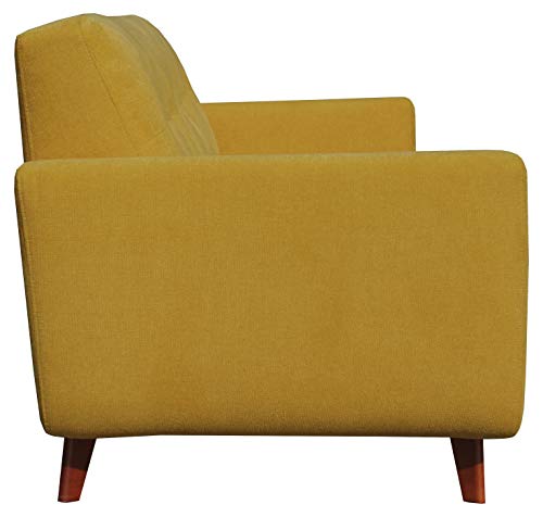 Amazon Brand – Rivet Sloane Mid-Century Modern Sofa Couch, 79.9"W, Yellow