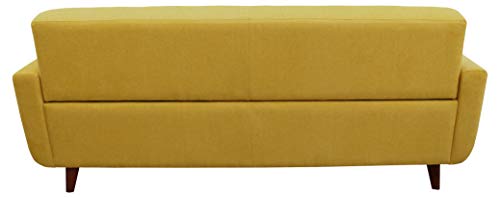 Amazon Brand – Rivet Sloane Mid-Century Modern Sofa Couch, 79.9"W, Yellow