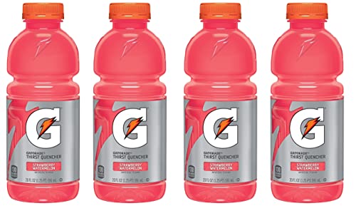 Gatorade Thirst Quencher Sports Drink, Strawberry Watermelon, 20 Oz (Pack of 4)
