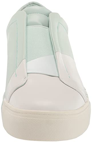 Karl Lagerfeld Paris Women's Cyrene Studded Slip on Sneaker, Mint Julep/Bright White, 9