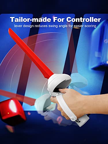 AMVR Upgraded Extension Grips for Beat Saber Handles, Compatible with Oculus/Meta Quest 2 Accessories,Also Suitable for Supernatural Training,Fruit Ninja,Blade & Sorcery and VR Game