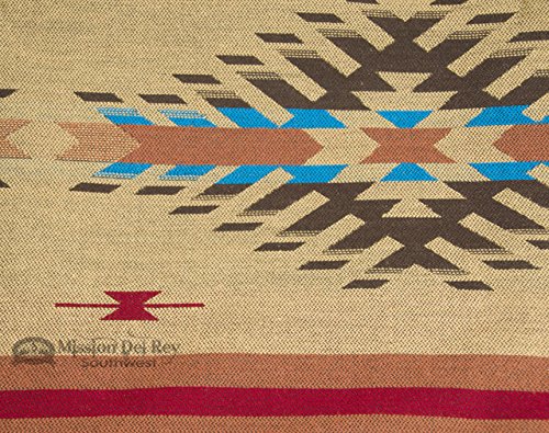 Mission Del Rey Southwest Bedding Isleta Collection -Reversible Bedspread -King Size 114"x96" Tan & Brown