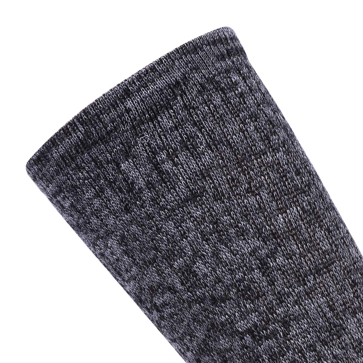 EnerWear 4 Pack Women's Merino Wool Outdoor Hiking Trail Crew Sock (US Shoe Size 4-10, Dark Purple/Black Stripe/Multi)